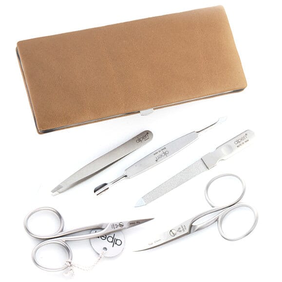 Alpen 5-Piece Manicure Set with Leather Case — Fendrihan Canada