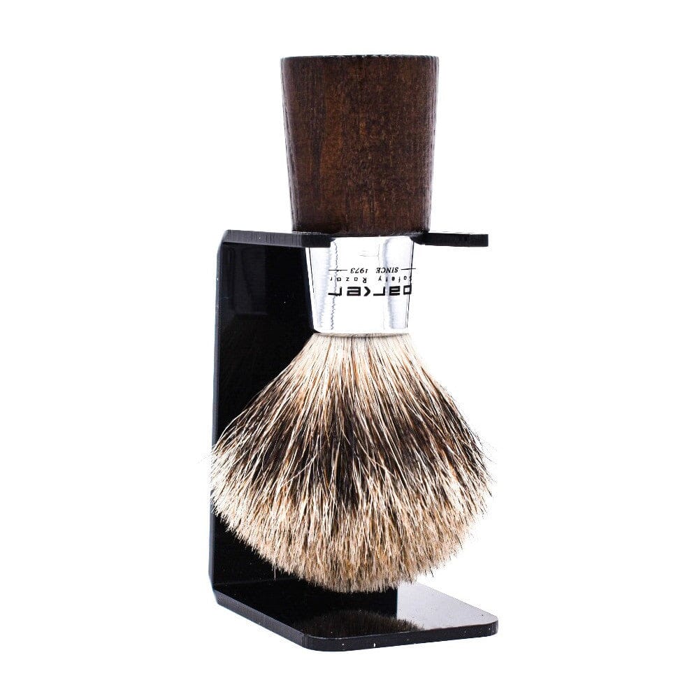 Parker Pure Badger Shaving Brush and Stand, Walnut Handle – Fendrihan ...