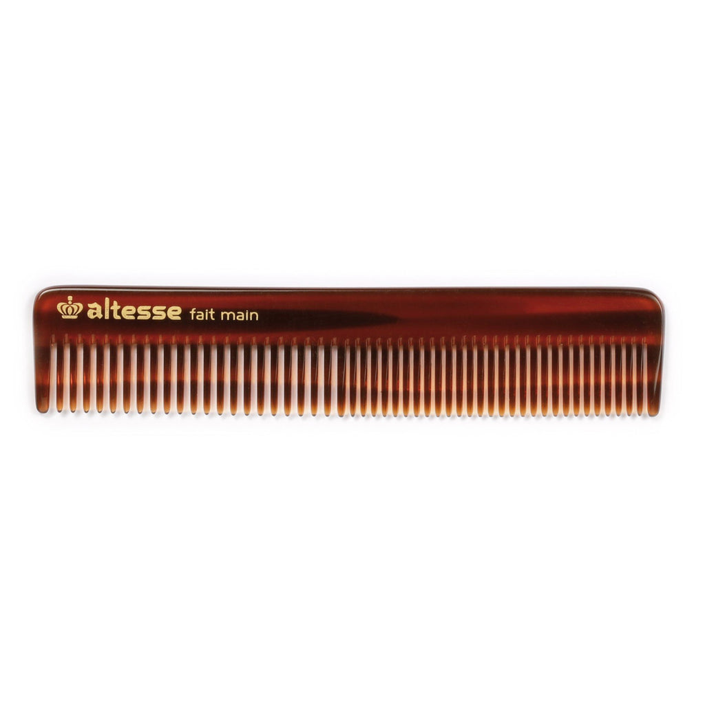 Altesse Handmade Double-Tooth Pocket Comb, Square — Fendrihan Canada
