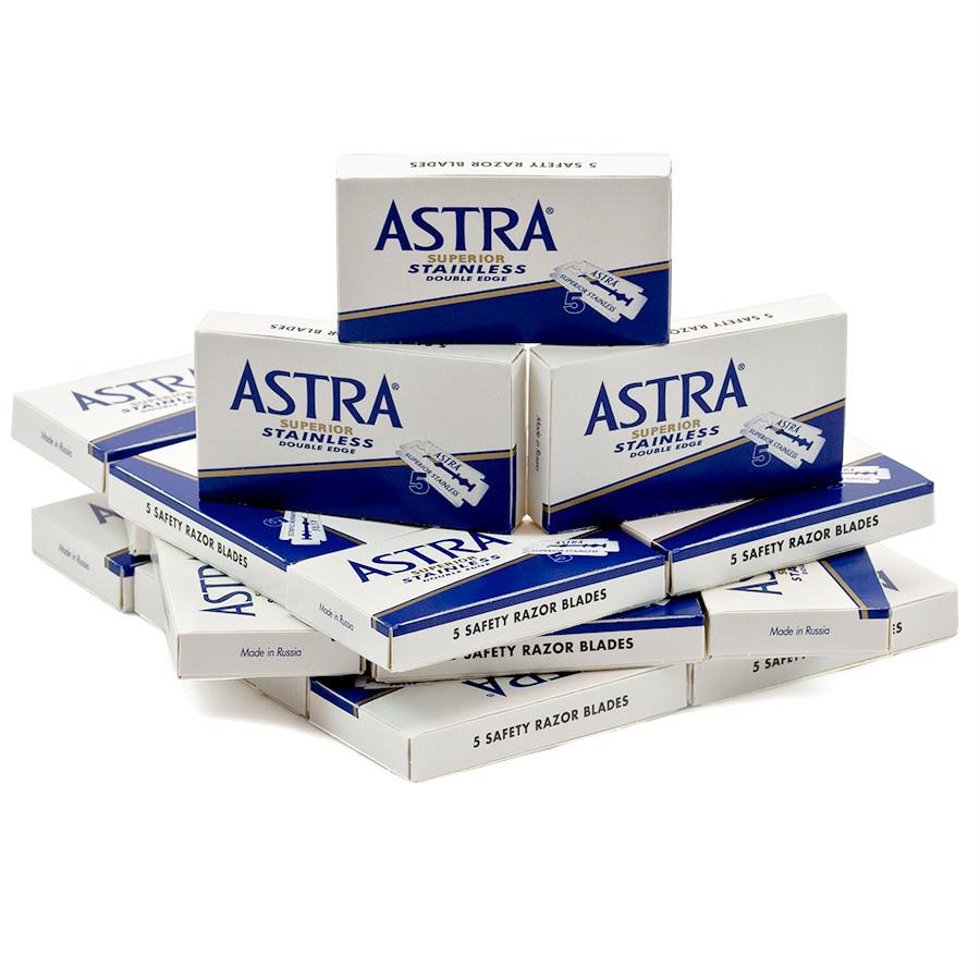 100 Astra Stainless Double-Edge Safety Razor Blades — Fendrihan Canada