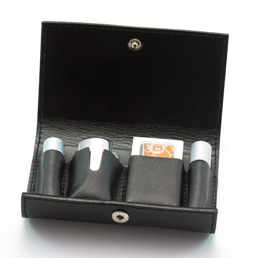 Merkur 46C 3-Piece Travel Razor in Leather Case — Fendrihan Canada