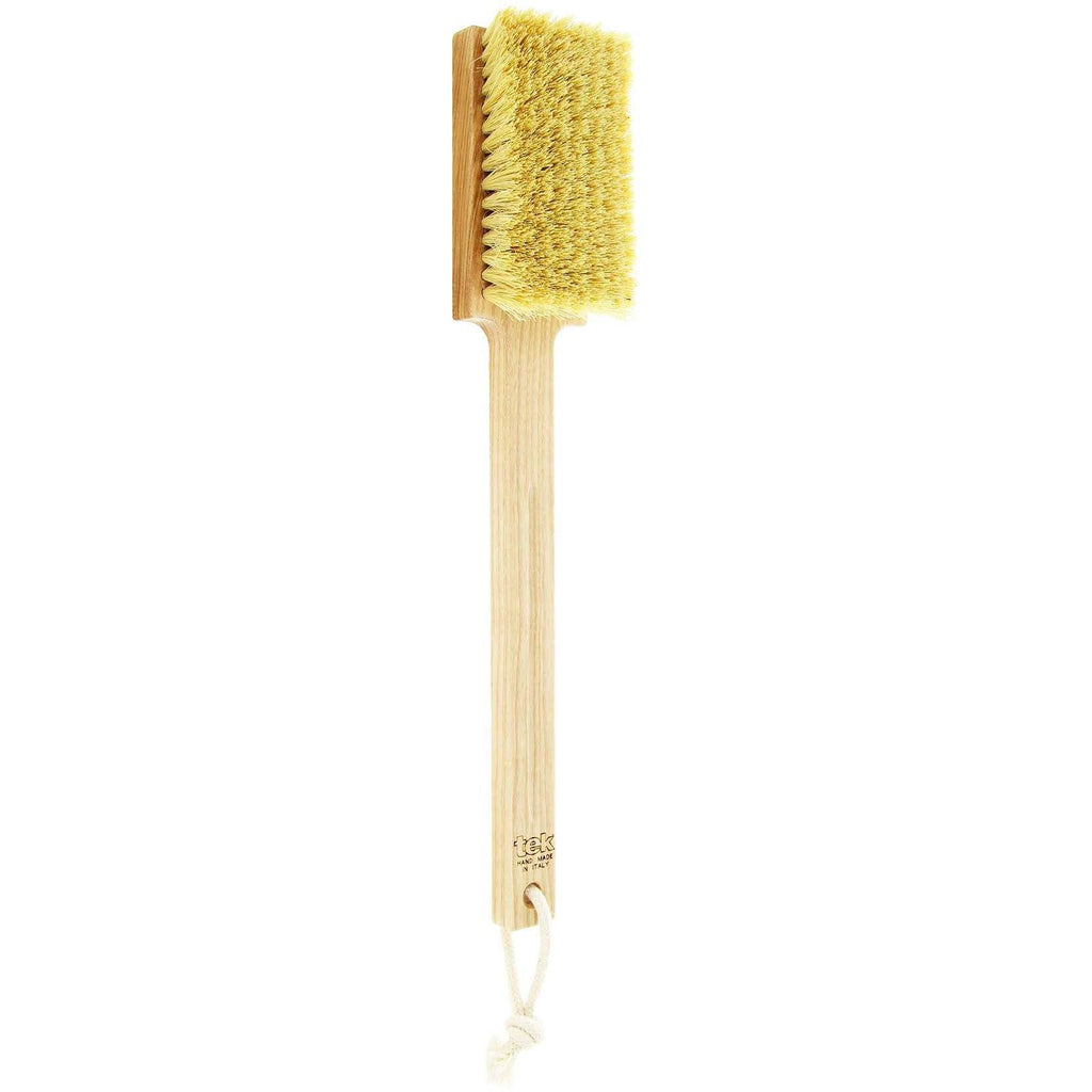 TEK Natural Ash Wood Bath Brush with Tampico or Boar Bristles ...