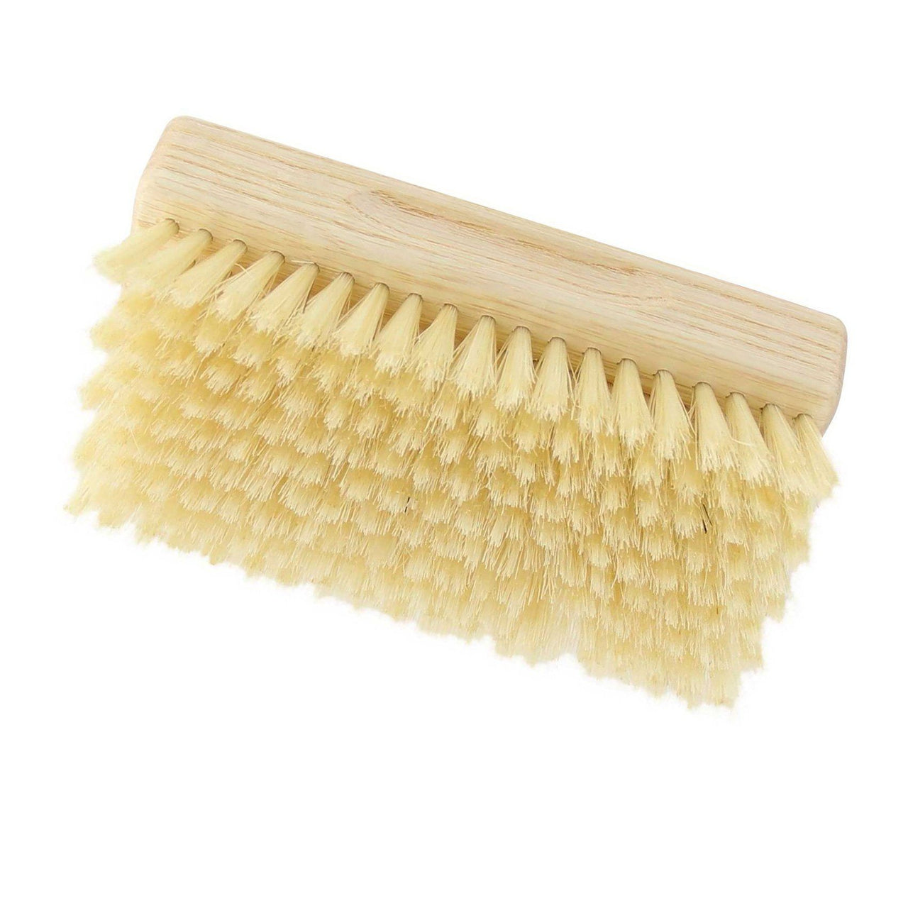 TEK Natural Ash Wood Bath Brush Without Handle, Tampico or Boar Bristl ...