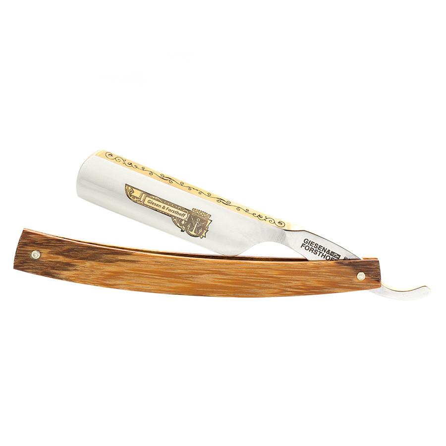 Timor 381 Solingen Crest Straight Razor 6/8", Marblewood Handle ...